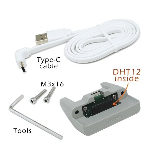 M5STACK-CHG-BASE M5Stack用スタンディングベース(Basic、Gray用)