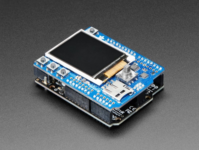 Adafruit ADA-802 Adafruit 1.8インチ Color TFT シールド (microSDスロット、Joystick付き)