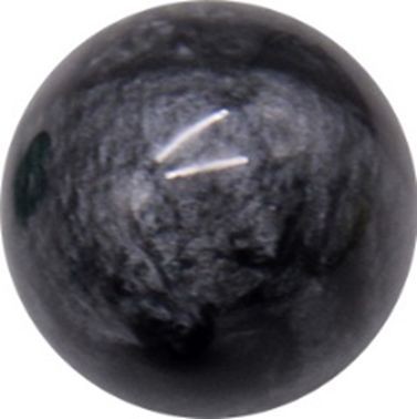 Qanba Mineral color ball top (Grey black) ミネラルカラーレバーボール φ35 グレイブラック