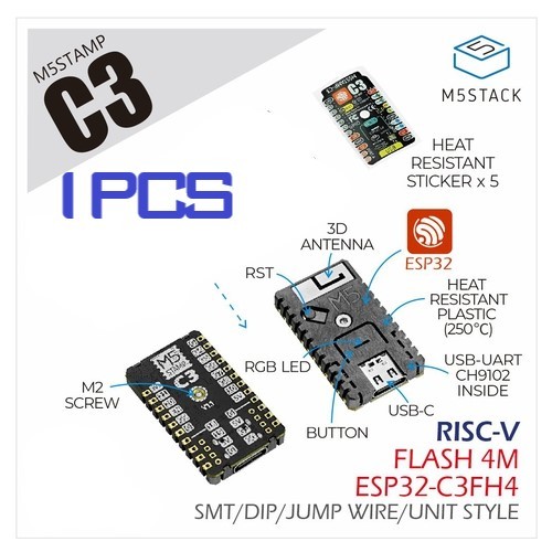 M5STACK-C056-B M5Stamp C3 1個
