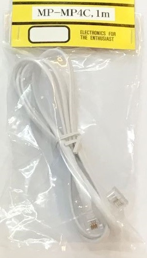 MP-MP4C 1.0m 6極4芯 モジュラーケーブル 1.0m